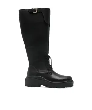 Liu Jo Buckle Detail Lace-up Boots