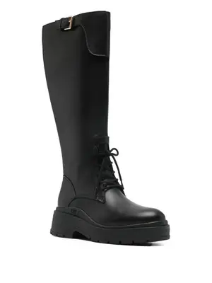 Liu Jo Buckle Detail Lace-up Boots