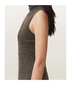 ALLSAINTS Sabine Roll-neck Cardigan And Dress Set - Fawn Brown