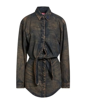 DIESEL® Vintage Wash Denim Shirt Dress
