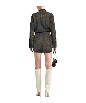 DIESEL® Vintage Wash Denim Shirt Dress