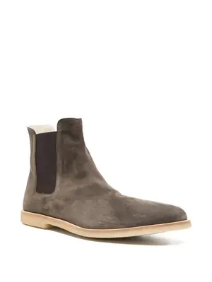 COMMON PROJECTS Suede Chelsea Boots - Brown
