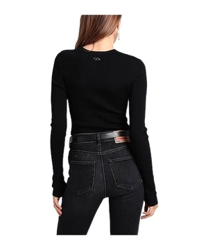 DIESEL® Solid Slim-fit Knit Sweater