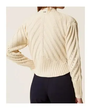 TWINSET Plaid Knitted Button-up Cardigan
