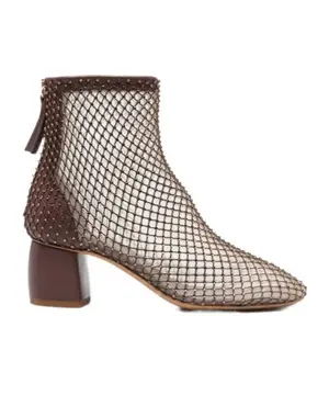 FORTE_FORTE Studded Net Ankle Boots