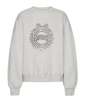 ROTATE BY BIRGER CHRISTENSEN Crewneck Long Sleeve Sweatshirt With Letter Print