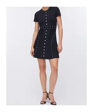 Liu Jo Studded Knit Mini Dress