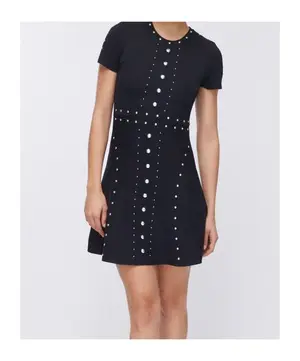 Liu Jo Studded Knit Mini Dress
