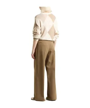 Burberry Solid Color Casual Trousers