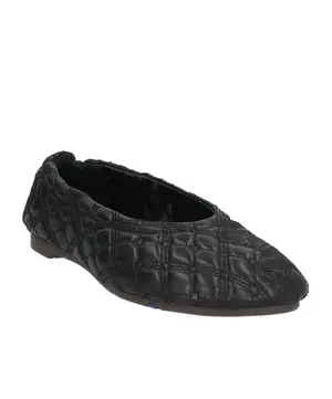 Burberry Leather Embroidered Ballet Flats