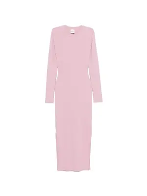 Nanushka Long-sleeve Cut-out Midi Dress - Pink