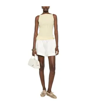 Soft Goat Elasticated-waistband Shorts