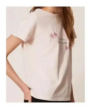 TWINSET Slogan Printed T-shirt