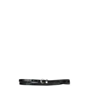 DIESEL® Skinny Belt With Buckle Fastening - Black