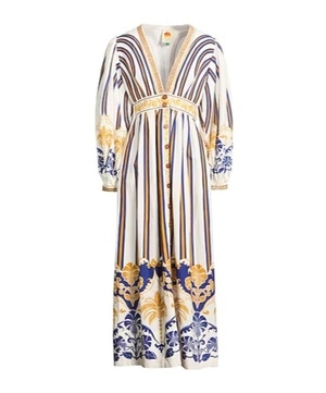 Farm Rio Multicolored Dress - White