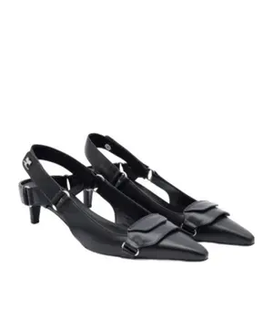 COURREGES Leather High Heels - Black