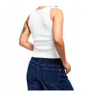 Casablanca Logo Ribbed Vest