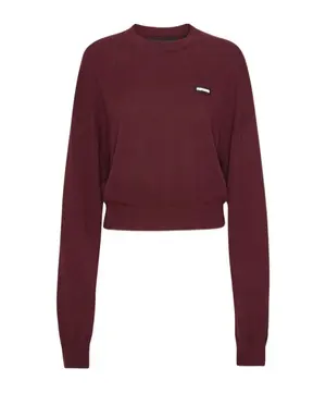 ROTATE BY BIRGER CHRISTENSEN Crewneck Long Sleeve Sweater - Red