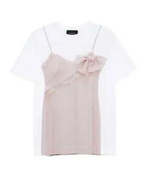 Simone Rocha Bow Print T-shirt - White