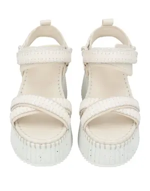 Chloé Suede Wedge Sandals