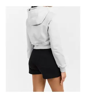 Casablanca Cropped Hooded Sweatshirt With Printed Embroidery