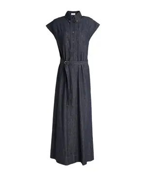Brunello Cucinelli Denim Shirt Dress - Blue