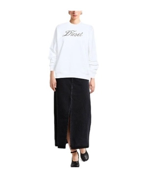 DIESEL® Solid-color Long-sleeved Sweatshirt