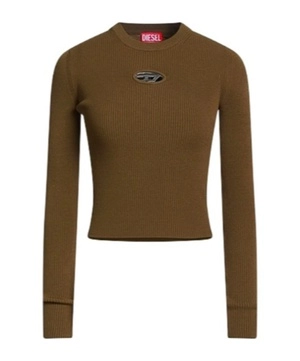 DIESEL® Ribbed Long-sleeved Crewneck T-shirt