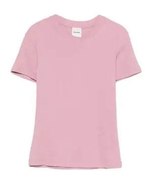 Nanushka Slim Fit Cropped T-shirt - Pink