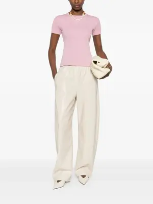 Nanushka Slim Fit Cropped T-shirt