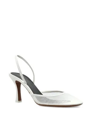 NEOUS Slingback Pumps With Tulle Detailing