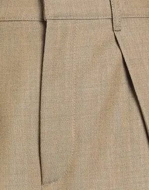 Burberry Solid-color Wool Work Pants