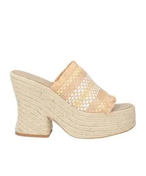 Farm Rio Woven Platform Sandals