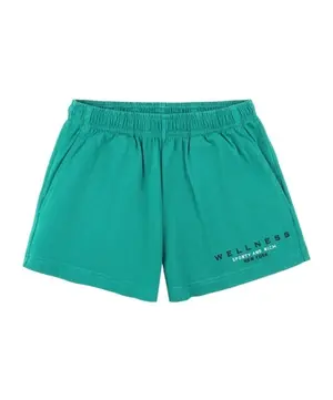 SPORTY  RICH Sporty & Rich Spellout Embroidered Shorts