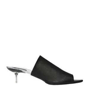 COURREGES Square-toe Kitten Heel Sandals