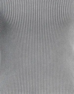 DIESEL® Ribbed Crew Neck Long Sleeve Top