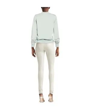 DIESEL® Solid-color Crewneck Sweatshirt With Embroidered Logo