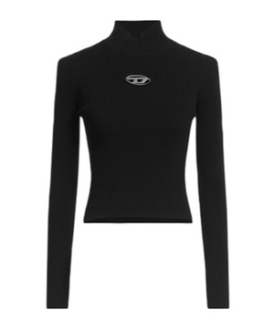 DIESEL® Solid-color Knitted Sweater - Black