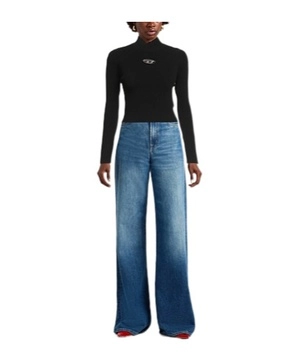 DIESEL® Solid-color Knitted Sweater