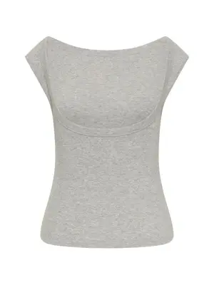 ST. AGNI Ballerina Top - Gray