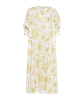 ERES Floral Print V-neck Maxi Dress - Nude