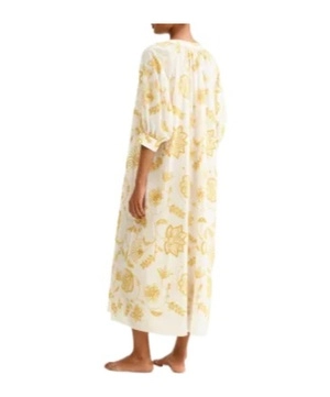 ERES Floral Print V-neck Maxi Dress