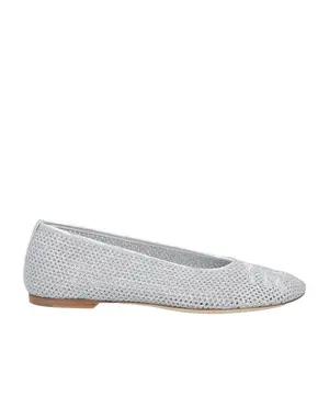 Burberry Cutout Ballet Flats - Silver