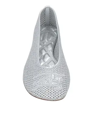Burberry Cutout Ballet Flats - Silver