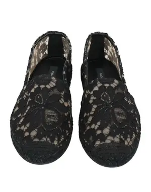 Dolce & Gabbana Lace Espadrilles - Black