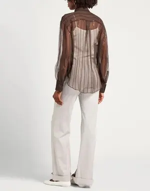 Brunello Cucinelli Long-sleeve Sequined Shirt
