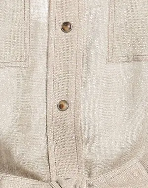 Brunello Cucinelli Metallic Shirt Dress
