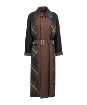 Burberry Classic Printed Trench Coat - Green