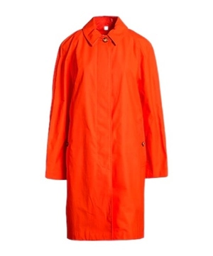 Burberry Minimalist Long-sleeve Coat - Orange