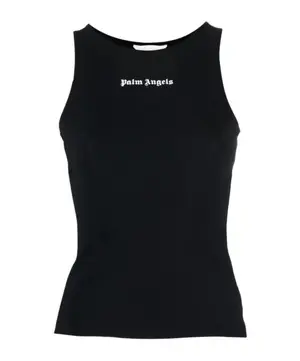 Palm Angels Logo Print Tank Top